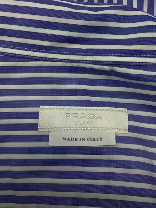 Prada Striped Monkey-print Shirt