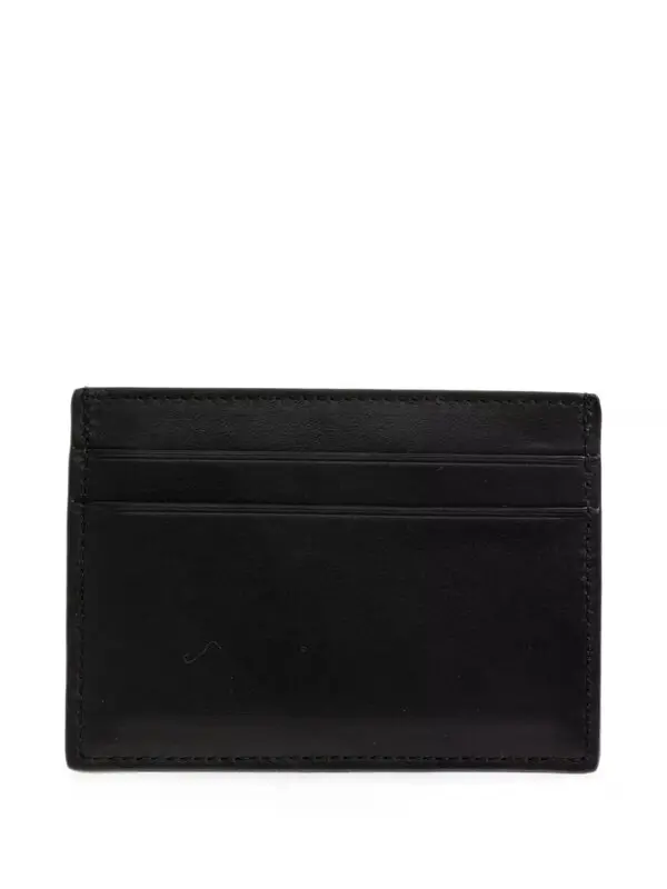Loewe Logo-print Leather Card Holder - Black