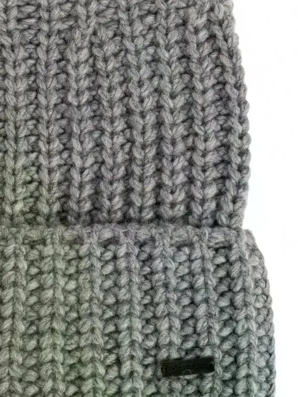 Dsquared2 Logo-plaque Chunky-knit Beanie Hat