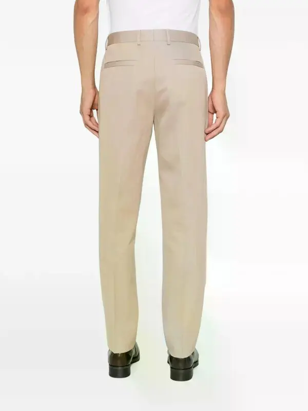 Zegna Single-pleat Cotton-blend Trousers