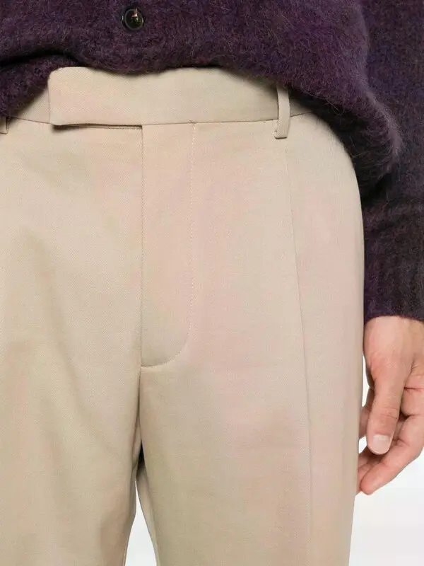 Zegna Single-pleat Cotton-blend Trousers