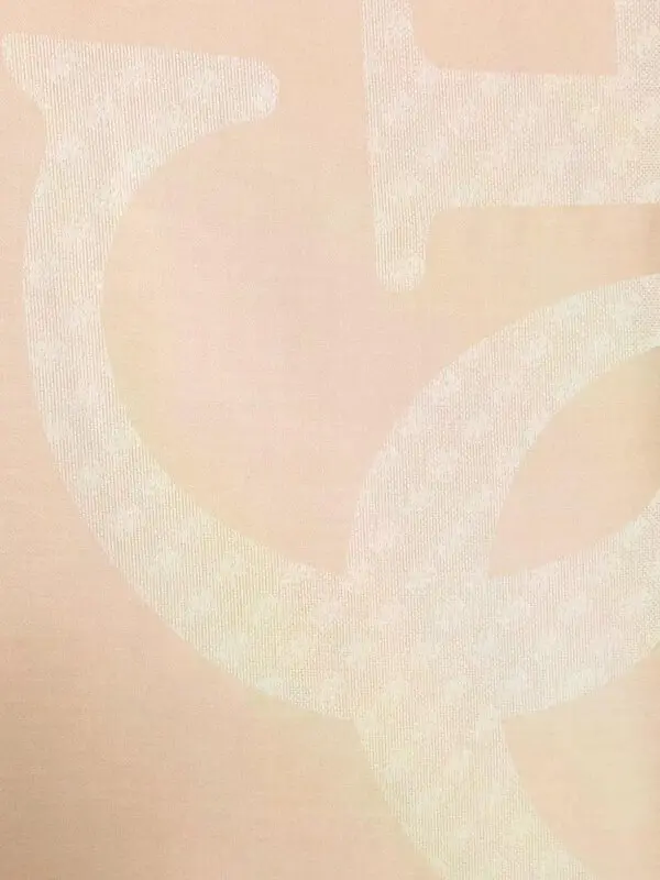 Guess Monogram-pattern Frayed Scarf