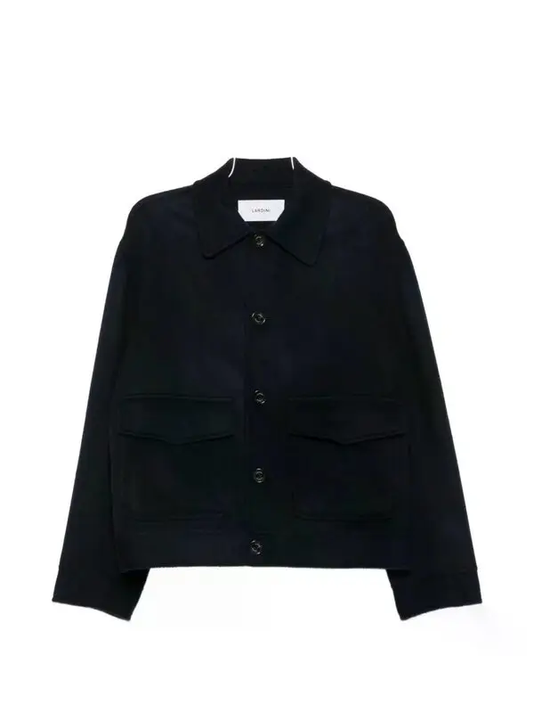 LARDINI Button-up Pocket-detail Shirt Jacket