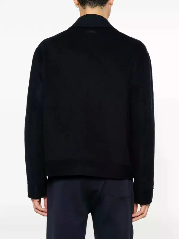 LARDINI Button-up Pocket-detail Shirt Jacket