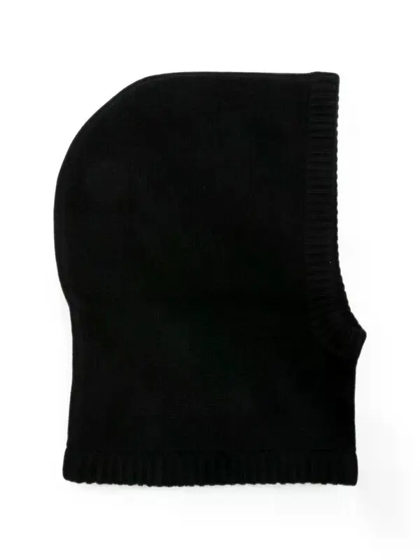 Soft Goat Ribbed-knit Balaclava