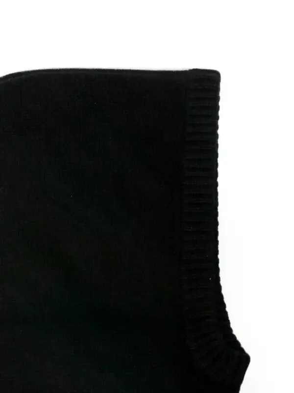 Soft Goat Ribbed-knit Balaclava