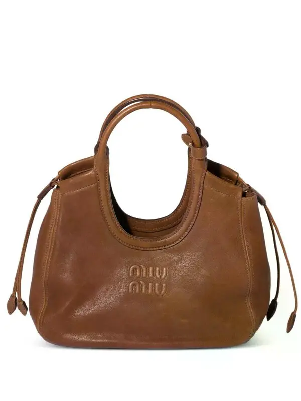 Miu Miu Ivy Nappa Leather Tote Bag