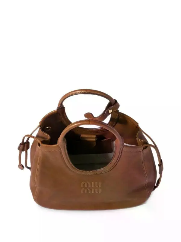 Miu Miu Ivy Nappa Leather Tote Bag
