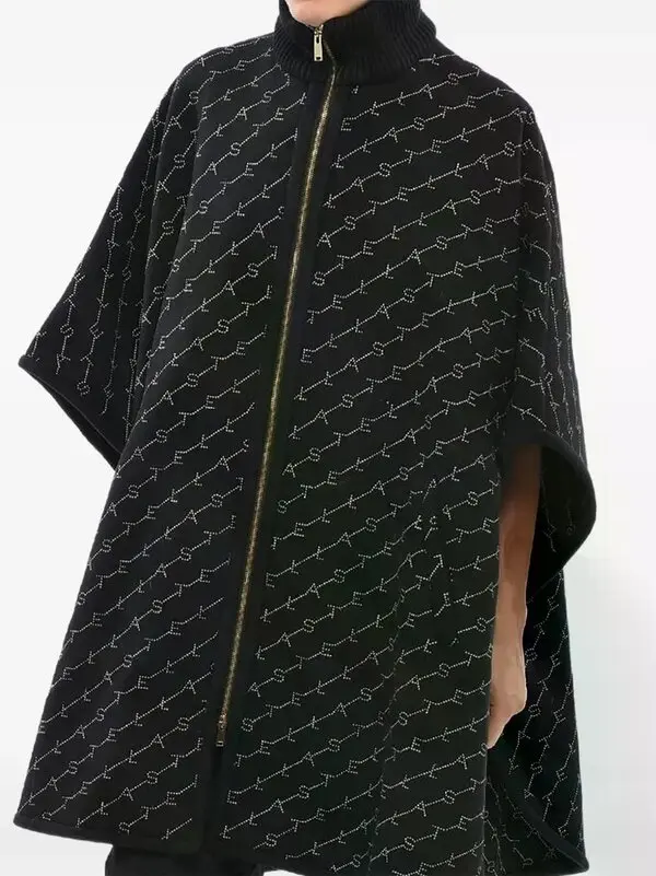 Stella McCartney Logo-embroidered Zip-up Cape