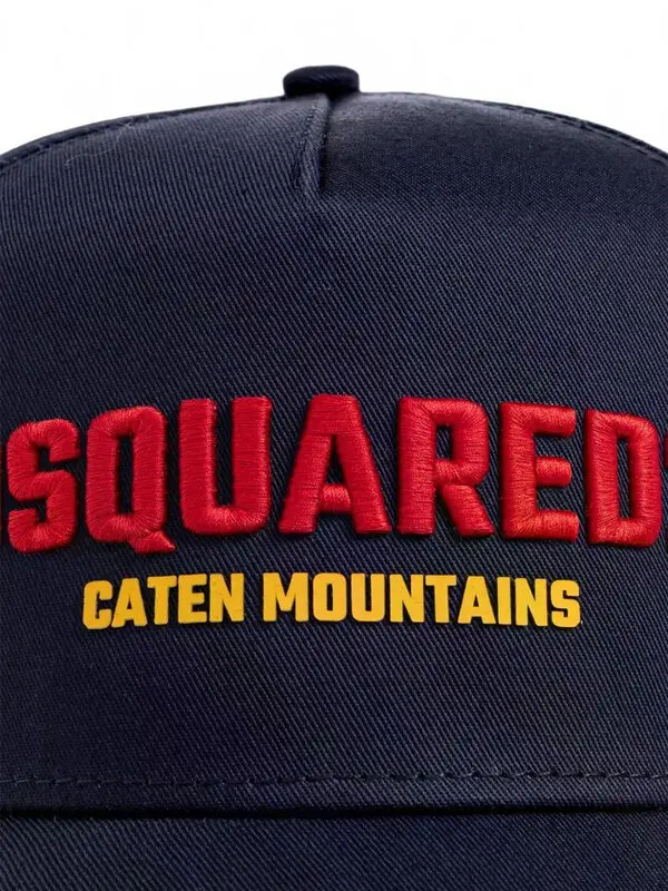 Dsquared2 Logo-embroidered Distressed Baseball Cap
