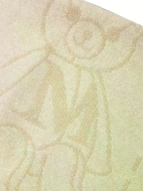 Max Mara Teddy Bear-motif Fringed Scarf