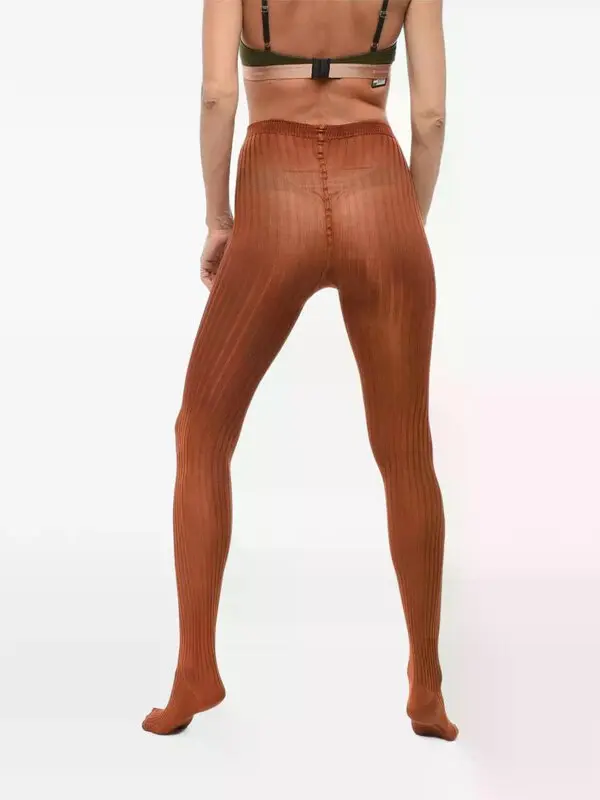 Dsquared2 Ribbed Silk-blend Tights