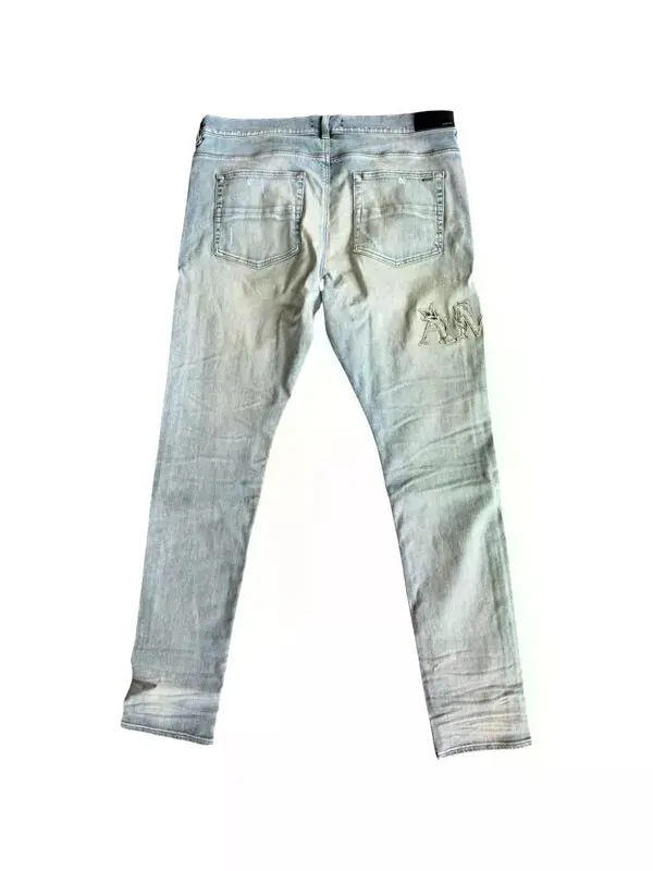 Amiri Baroque Varsity Logo Jeans