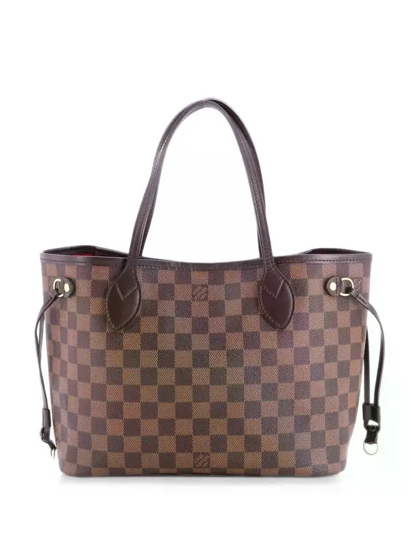 LOUIS VUITTON Neverfull Nm Damier Tote Bag - Brown