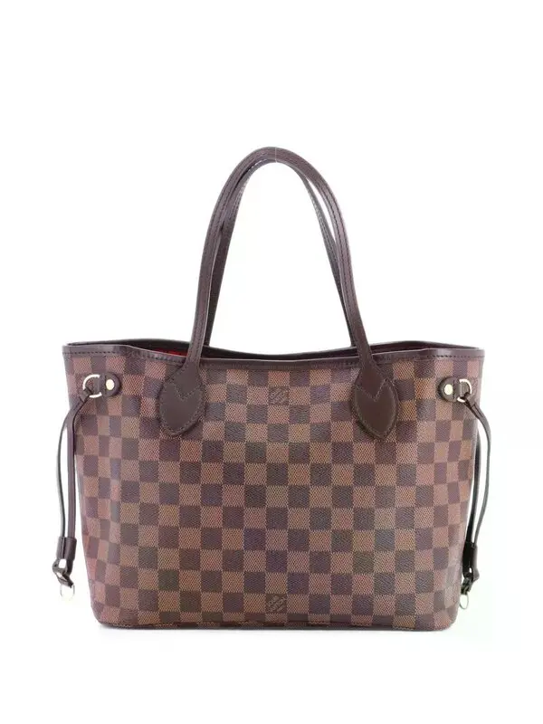 LOUIS VUITTON Neverfull Nm Damier Tote Bag - Brown