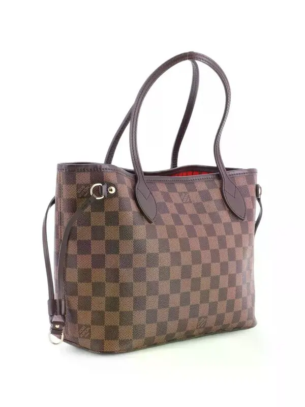 LOUIS VUITTON Neverfull Nm Damier Tote Bag - Brown