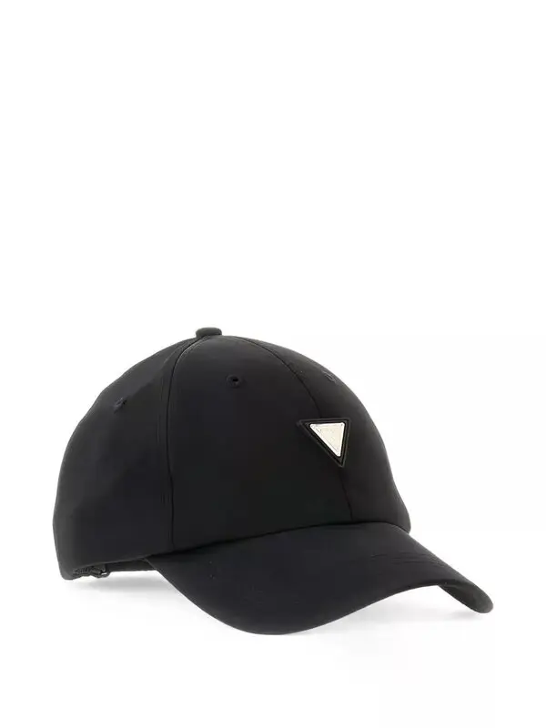 Guess Logo-plaque Baseball Cap - Black