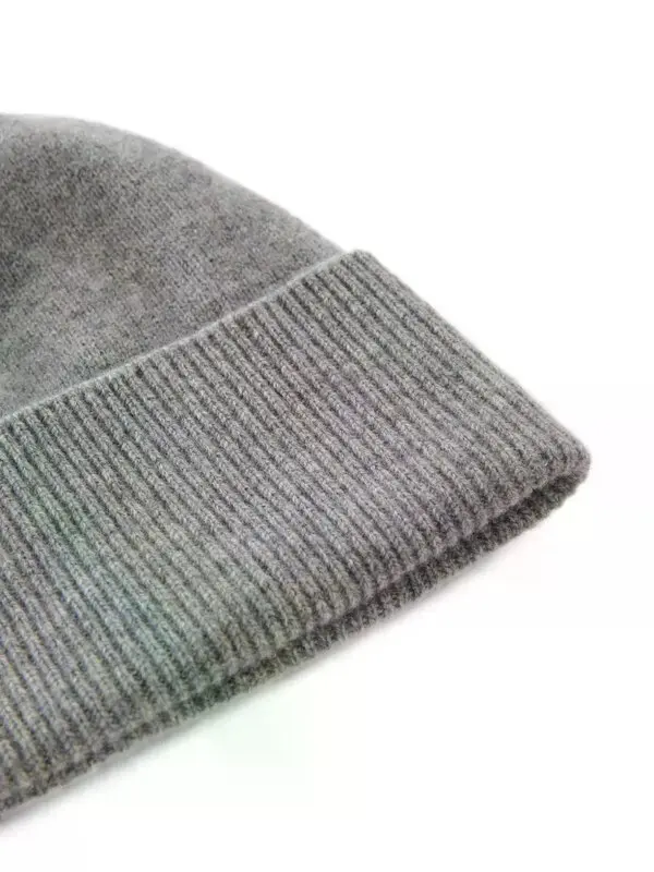 Studio Nicholson Balli Ribbed-trim Beanie Hat - Grey
