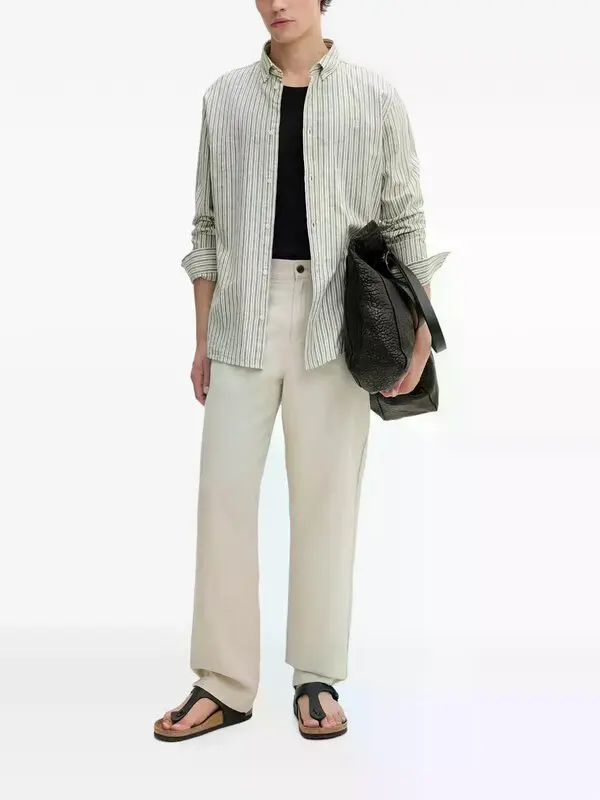 LES DEUX Elasticated-waistband Straight-leg Trousers