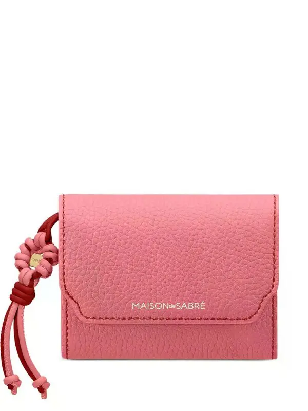MAISON DE SABRE Trifold Leather Wallet - Pink
