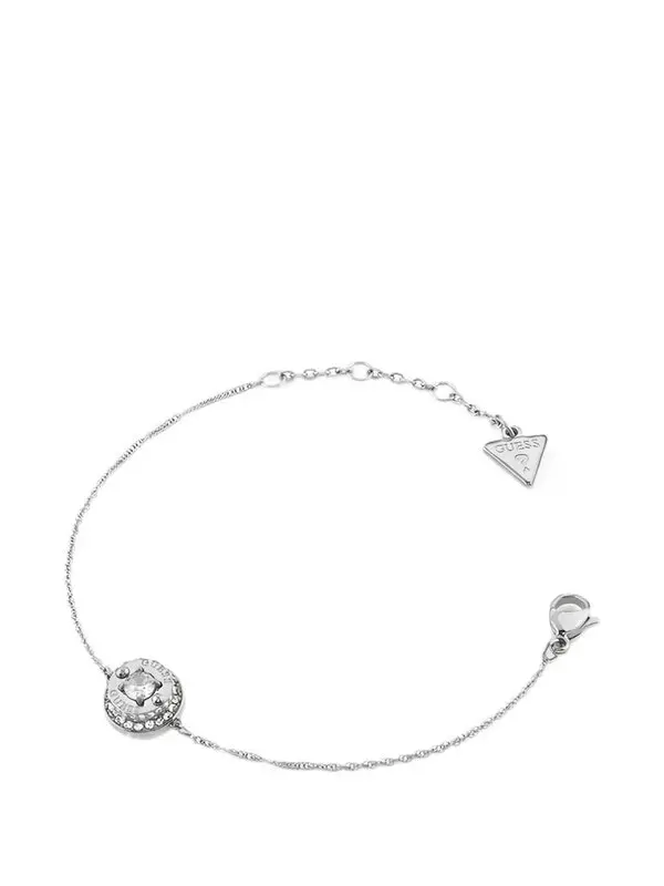 Guess Till Morning Crystal Coin Bracelet - Silver