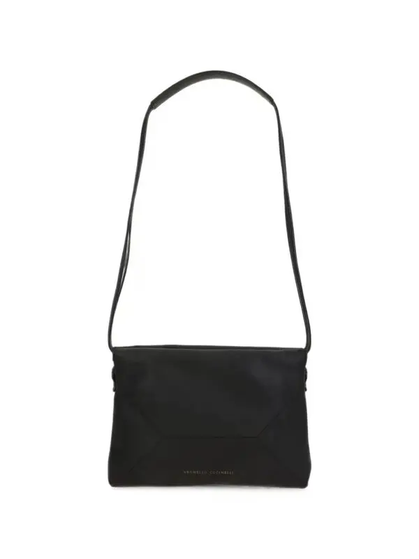 Brunello Cucinelli Leather Shoulder Bag - Black