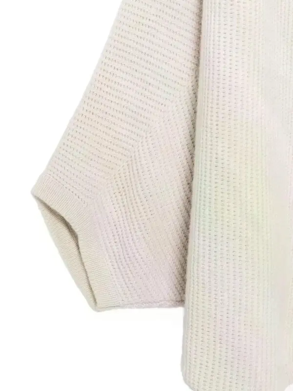 ROBERTO COLLINA Ribbed-knit Shawl-collar Cardigan