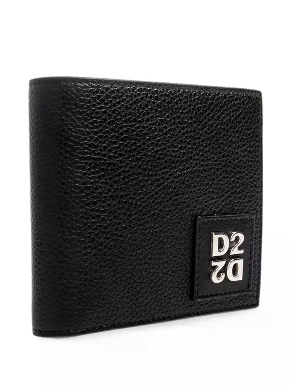 Dsquared2 Logo-plaque Pebbled Leather Wallet