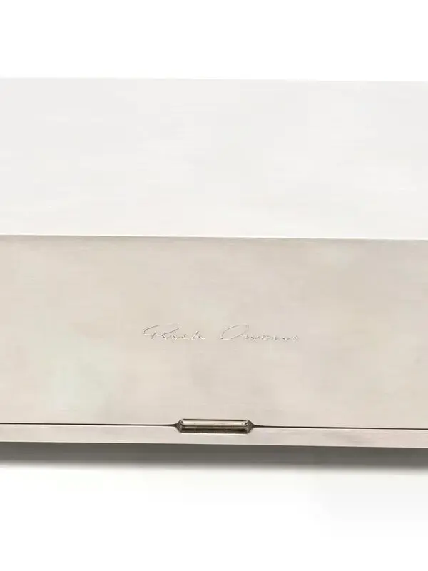 Rick Owens Sculptural Brushed-finish Clutch Bag