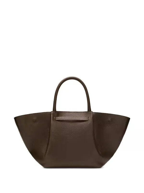 DEMELLIER Medium New York Grained Leather Tote Bag