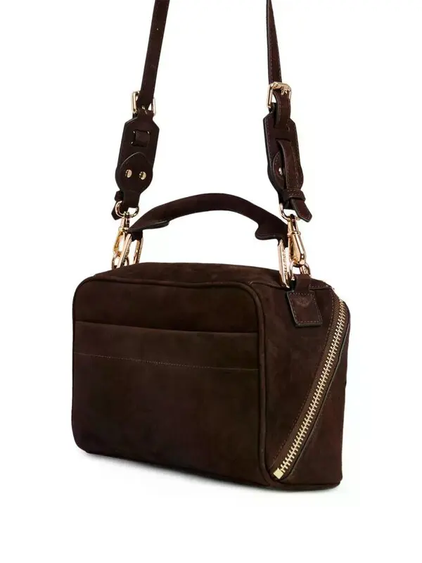 Essentiel Antwerp Karin Suede Tote Bag - Brown