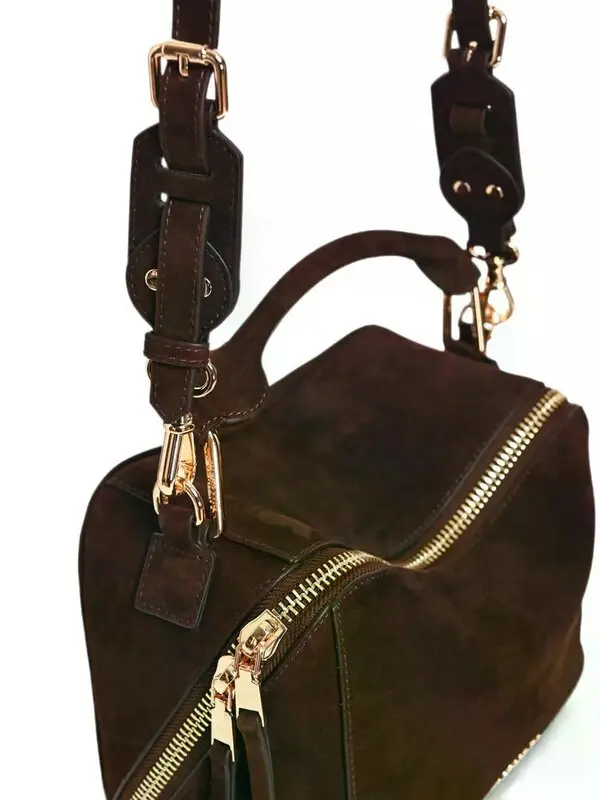 Essentiel Antwerp Karin Suede Tote Bag - Brown