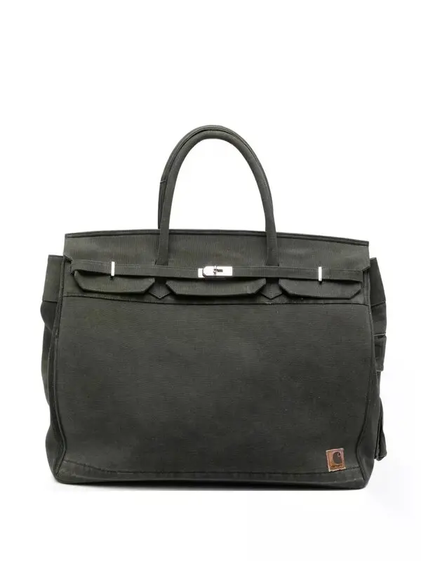 ANOTHER CHANCE Belted-detail Logo-patch Tote Bag
