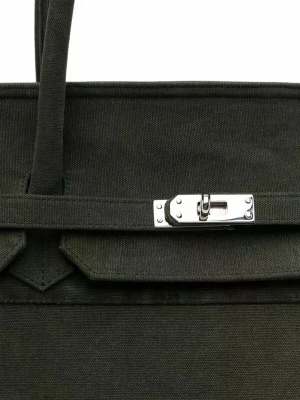 ANOTHER CHANCE Belted-detail Logo-patch Tote Bag