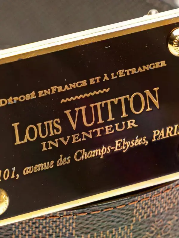 LOUIS VUITTON 2008 Damier Ebene Inventeur Reversible Belt