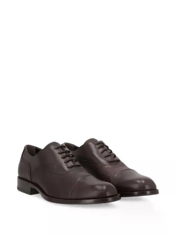 TOD'S Cap-toe Leather Oxford Shoes