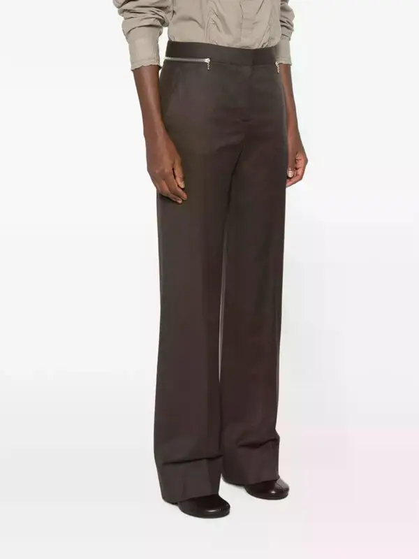Stella McCartney Zip-detail Tailored Trousers - Brown