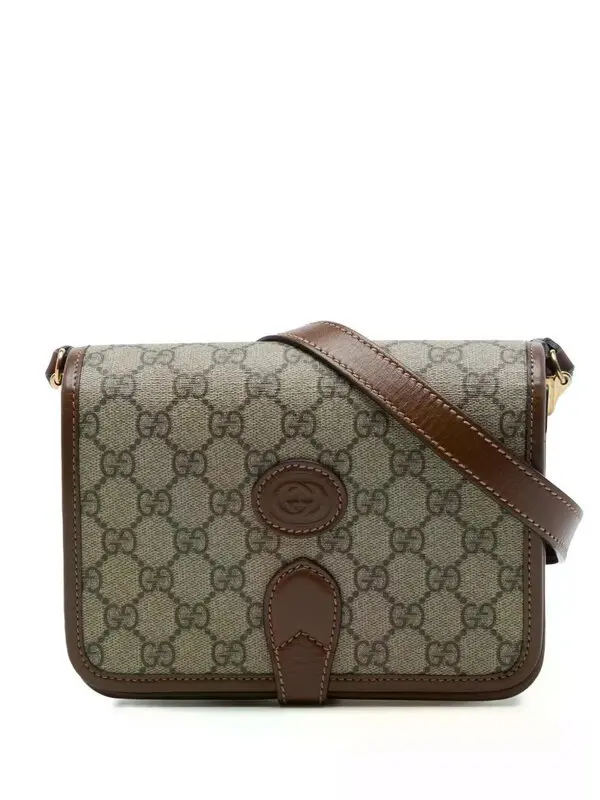 Gucci 2016-2026 Mini Gg Supreme Interlocking G Crossbody Bag