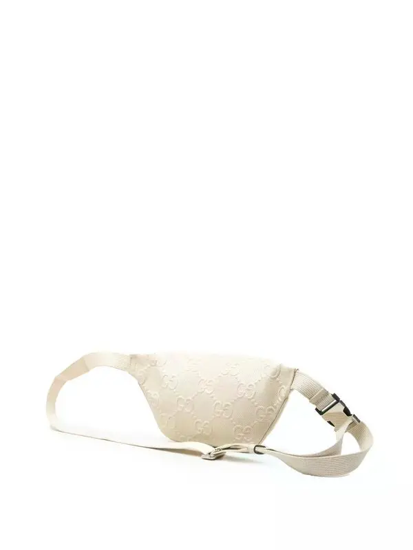 Gucci Gg Embossed Perforated Leather Belt Bag