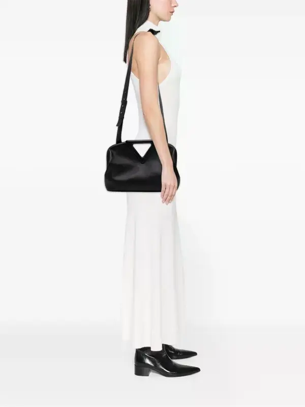 Bottega Veneta 2012-2026 Medium Leather The Point Triangle Satchel