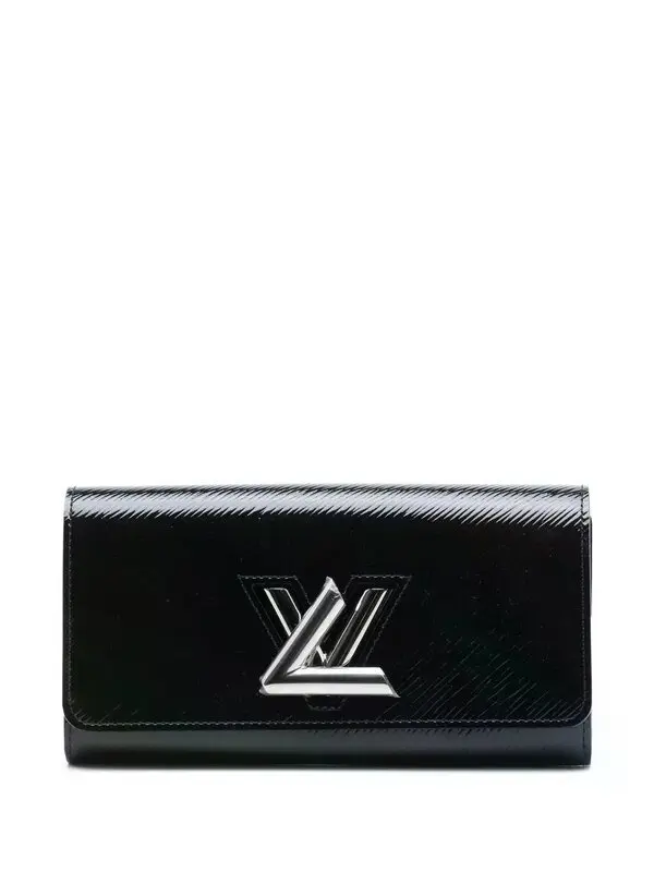 LOUIS VUITTON 2016 Electric Epi Twist Wallet Long Wallets - Black