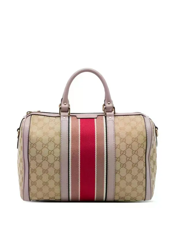 Gucci 2016-2026 Medium Gg Canvas Web Joy Boston Bag Satchel
