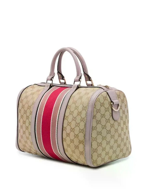Gucci 2016-2026 Medium Gg Canvas Web Joy Boston Bag Satchel