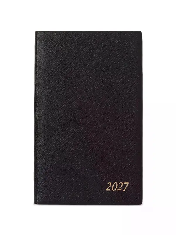 Smythson 2027 Panama-leather Weekly Planner
