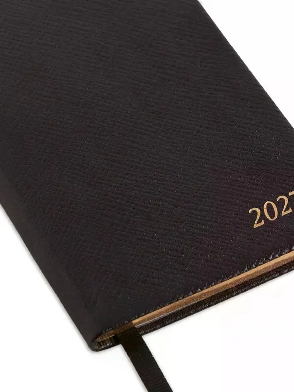 Smythson 2027 Panama-leather Weekly Planner
