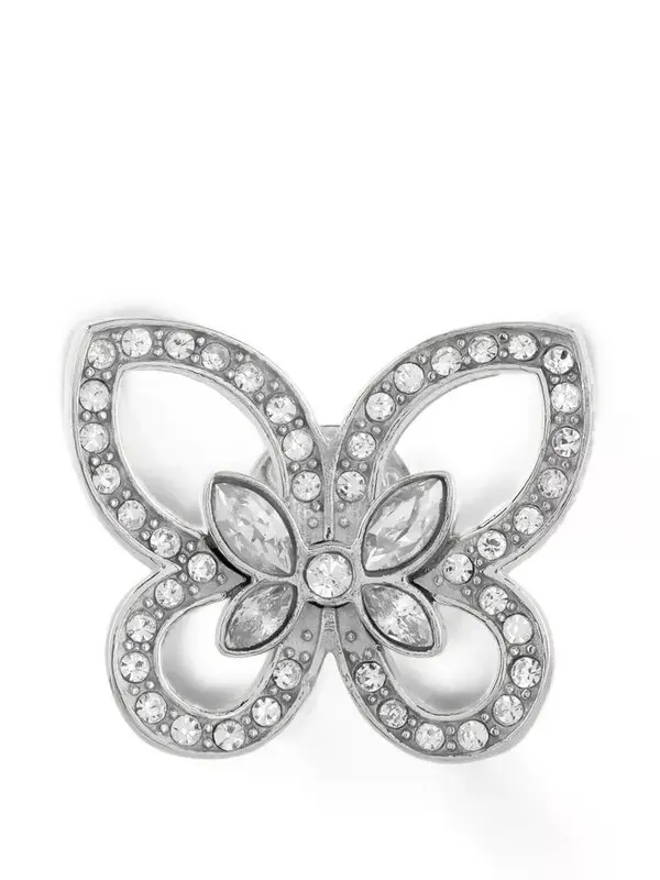 Guess Lily Crystal-embellished Butterfly Earrings