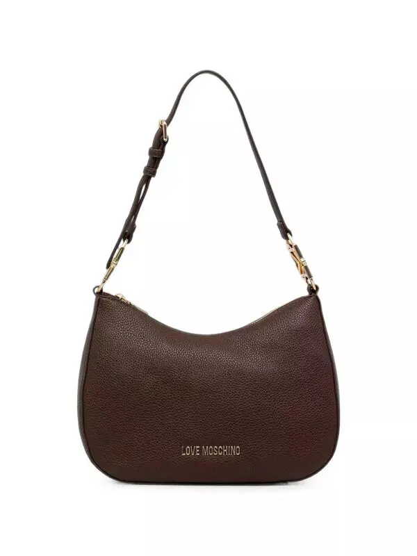 Moschino Logo-lettering Shoulder Bag - Brown