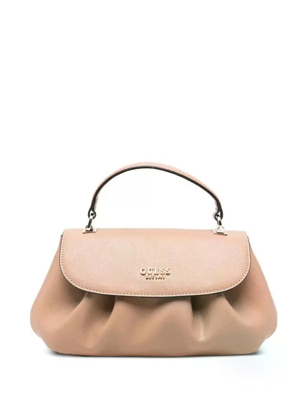 Guess Ruched Detachable Strap Tote Bag - Neutrals