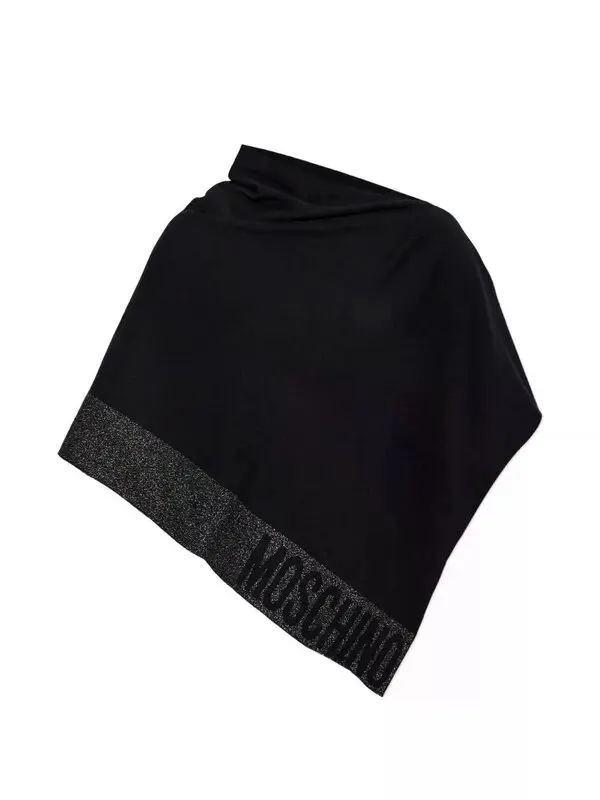 Moschino Logo-detail Metallic-trim Poncho