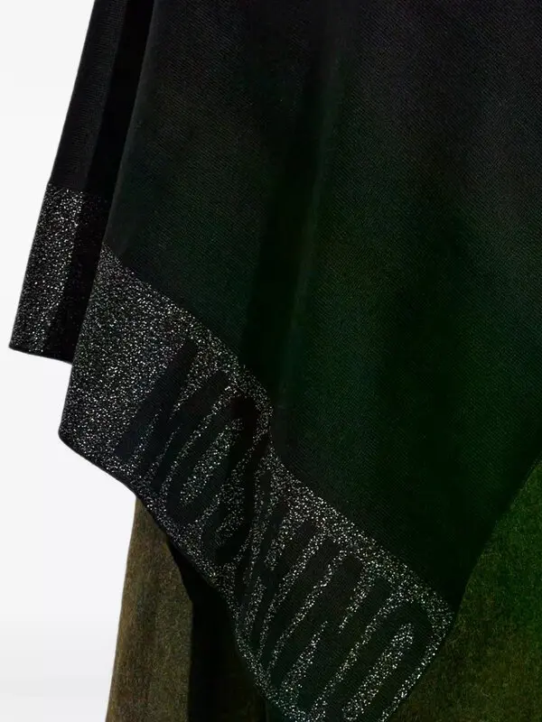 Moschino Logo-detail Metallic-trim Poncho